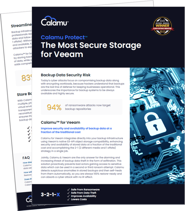 Calamu Protect™ For Veeam